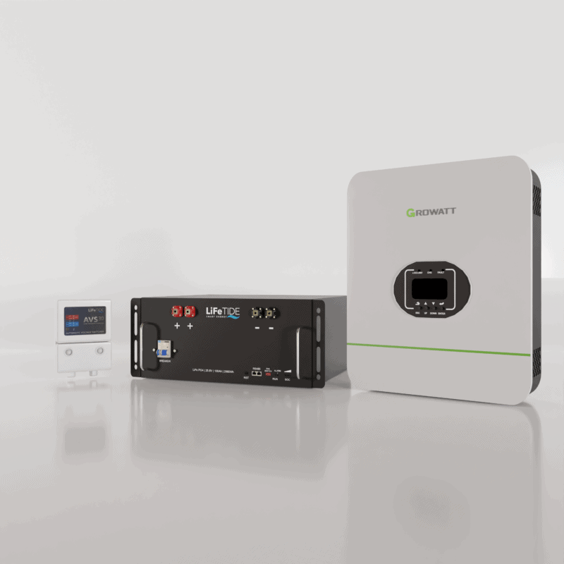 3kW Growatt LoadShedding Kit | Inverter + Battery | LiFeTIDE
