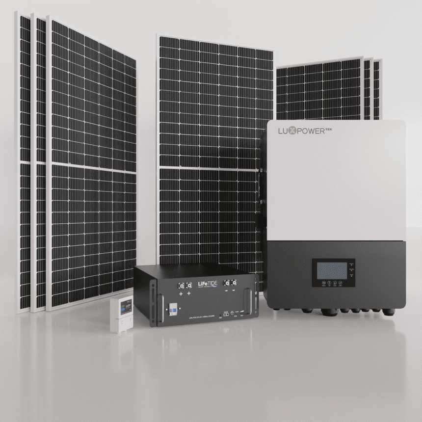 10kW LuxPower SolarSystem | JA Solar Panels | 5120Wh Battery
