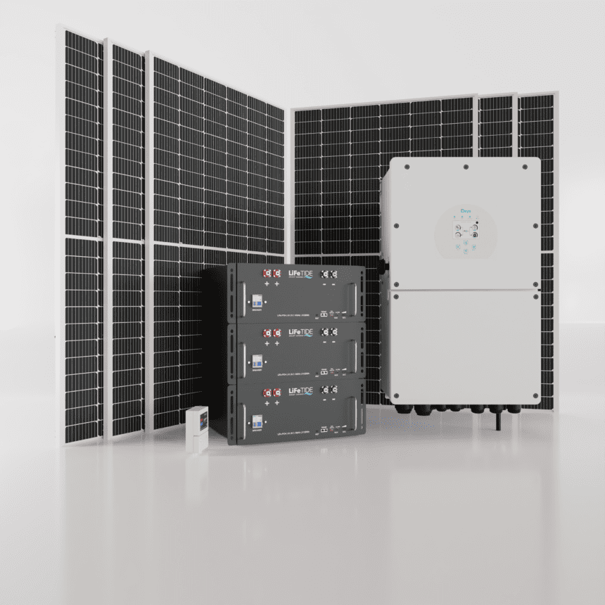 16Kw Deye Solar System | 5120Wh Batteries | JA Solar Panels