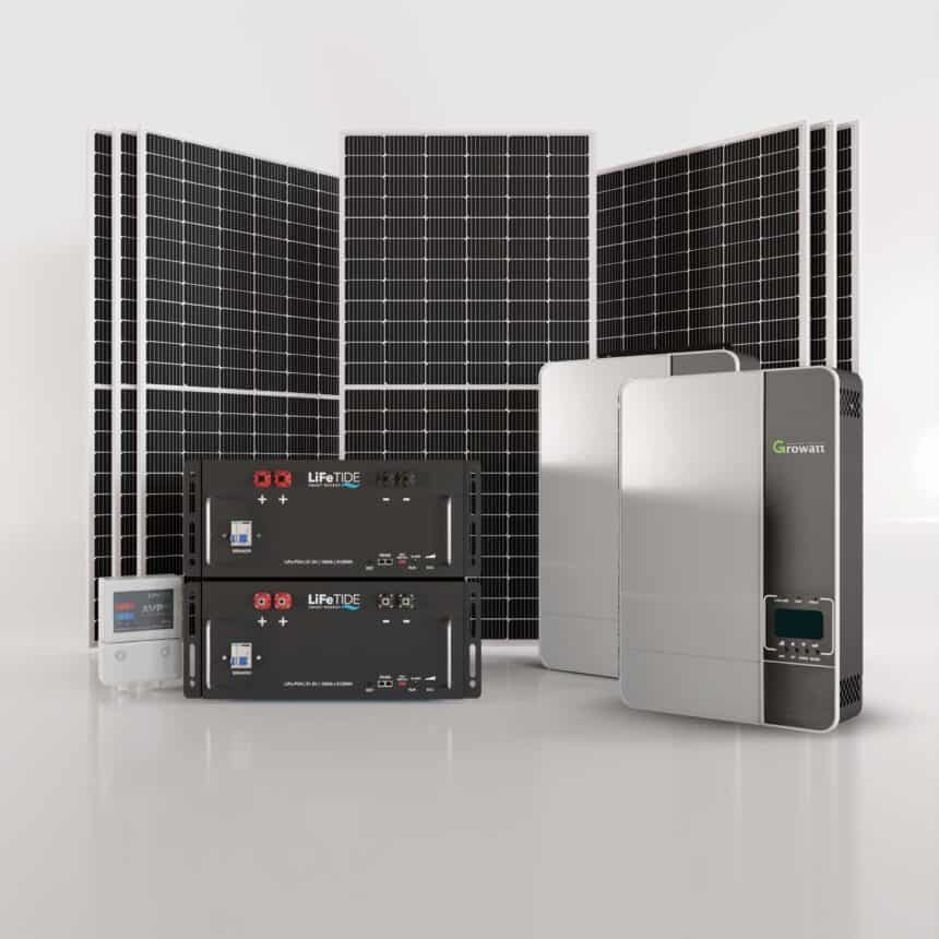 10kW Growatt SolarSystem | JA Solar Panels | Lithium Battery
